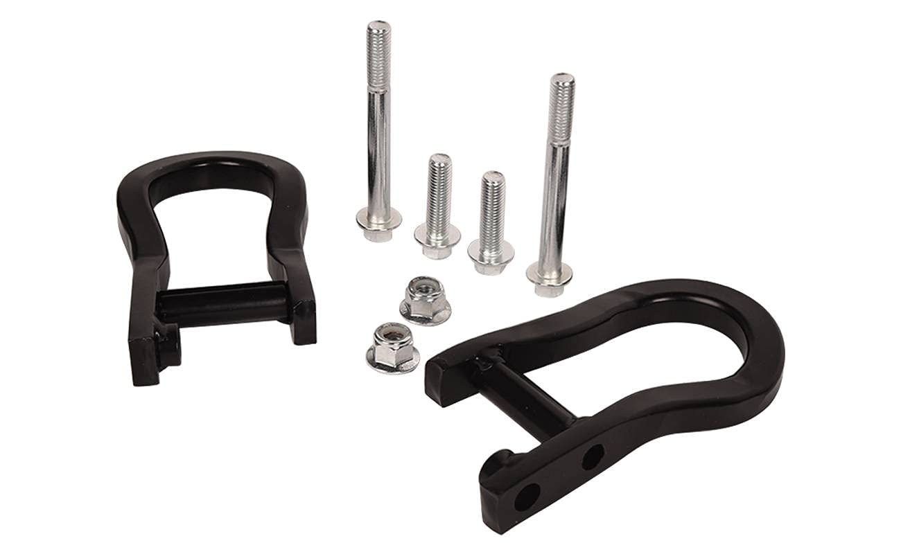TOPAZ 84072463 Black Tow Hooks Kit Compatible with 2008-2019 Chevrolet Silverado 1500 GMC Sierra 1500