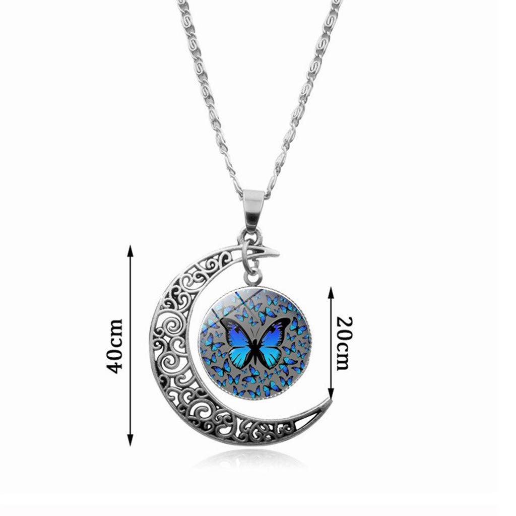 π AIUSD Clearance π, Vintage Metal Print Butterfly Set Necklace Bracelet Earrings Ladies Jewelry
