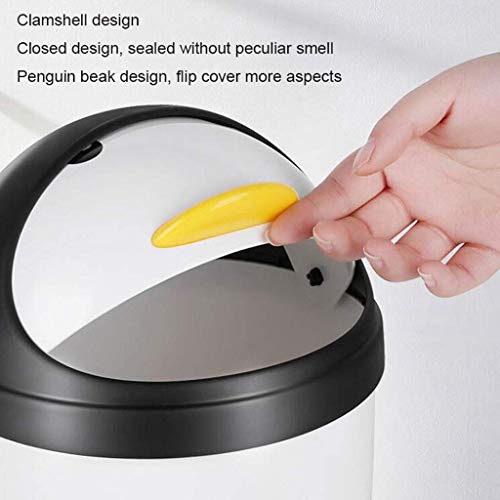 LSNLNN Waste Bin,Trash Can with Lid Creative Cartoon Desktop Storage Garbage Container Bin for Kitchen Living Room Outdoor Indoor Waste Bin Garbage Disposal,14.178.46In,14.178.46In