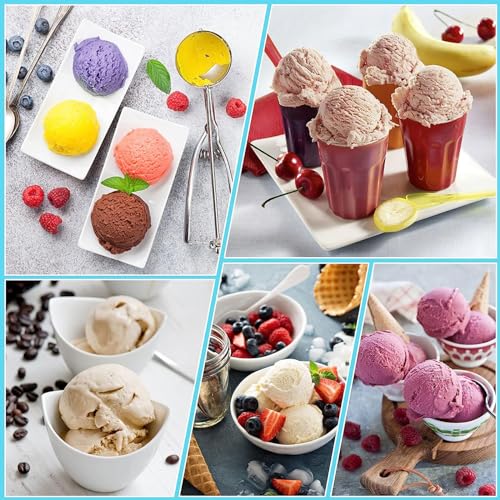 Creami Deluxe Pints, for Ninja Creami Containers 4 Pack,16 OZ Ice Cream Pint Cooler Dishwasher Safe,Leak Proof for NC301 NC300 NC299AM Series Ice Cream Maker