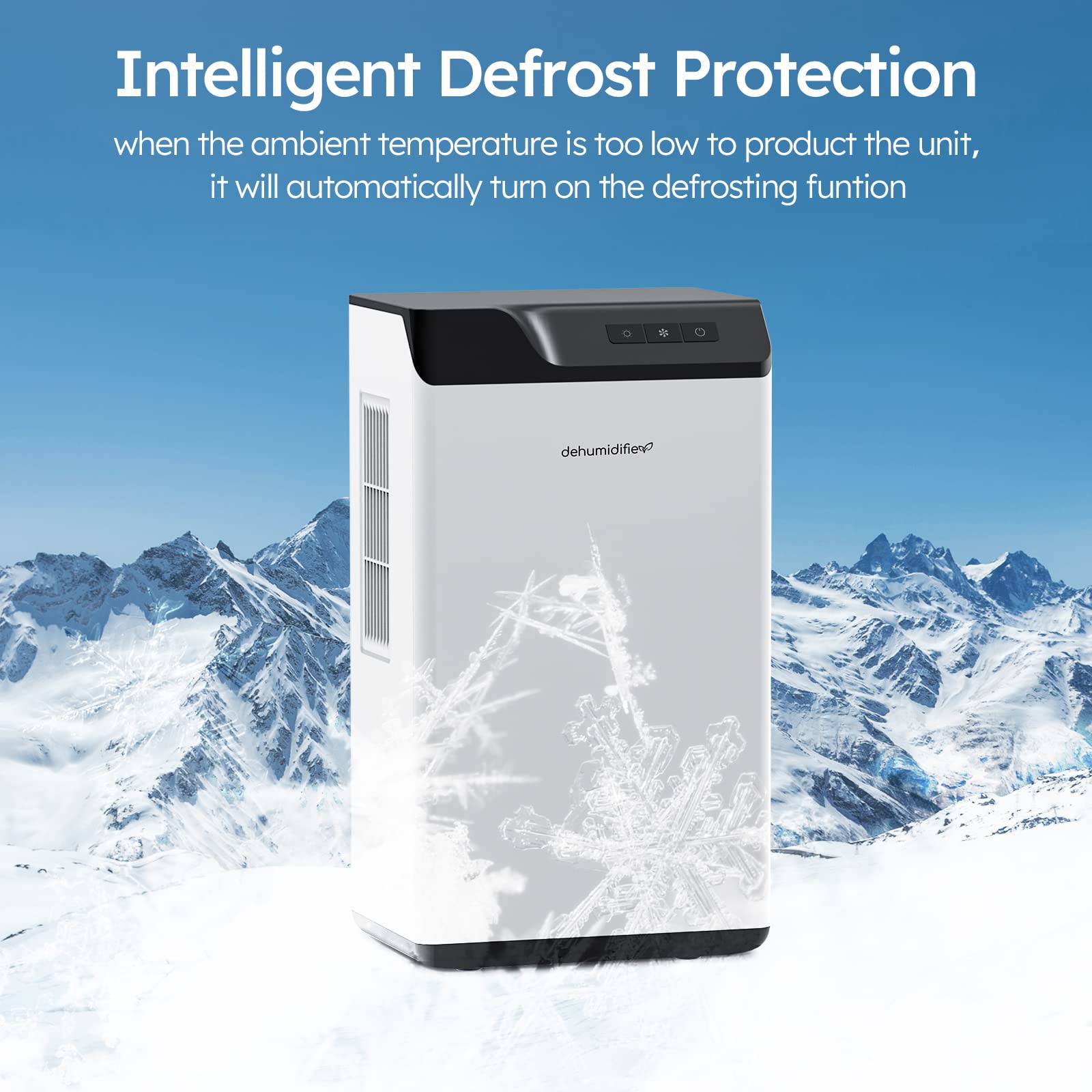 Dehumidifiers for Home - Kitette Dual Semiconductor Dehumidifier for Bathroom Basement Up to 540 sq.ft with 60oz Watertank, Dehumidifier with 1.5m Drain Hose