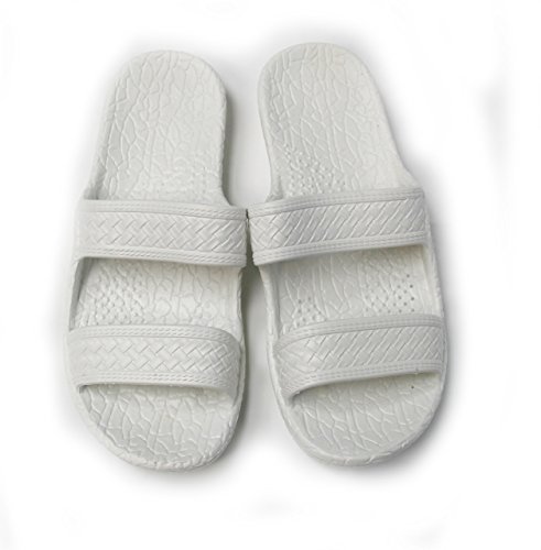 Kali Footwear Women's Jesus Hawaii Open Toe Double Strap Hawaiian Sandals Simple White 11