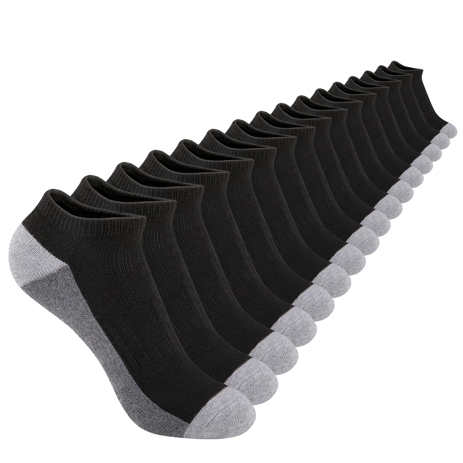 Comfoex Boys Socks 8 Pairs 6-8 4-6 8-10 Years Old Ankle Athletic Low Cut Socks Short Half Cushioned Socks