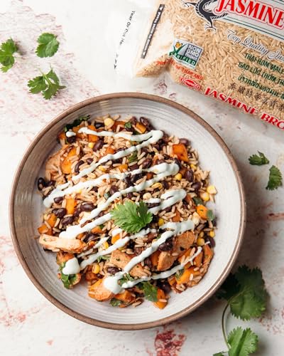 Dynasty Jasmine Brown Rice, 5 Pound (Pack of 6)