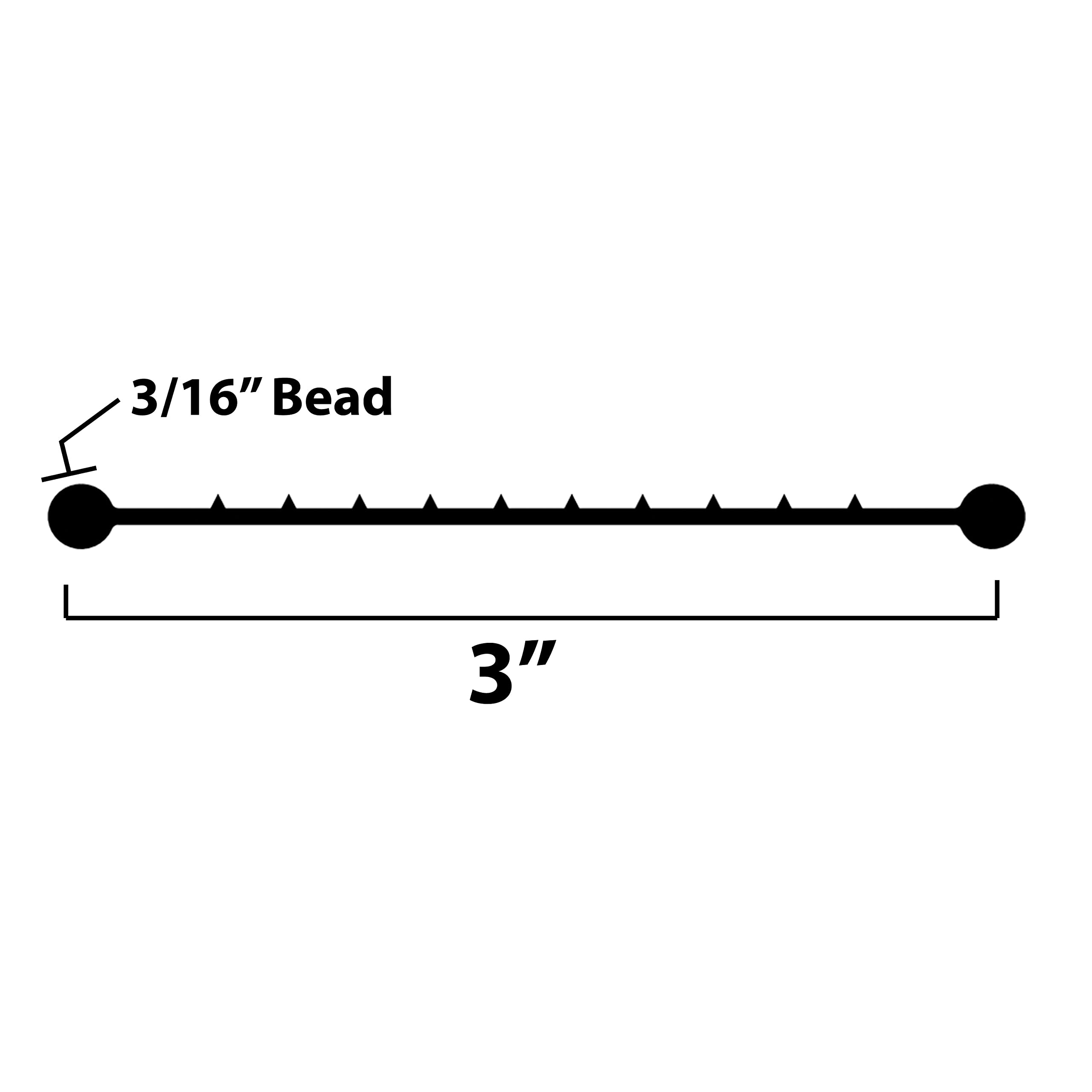 Garage Door Weather Stripping β Round Bead - Gray (18')