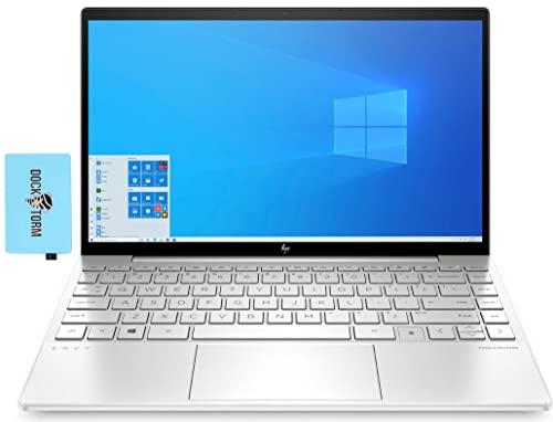 HP Envy 13.3" FHD IPS Laptop (Intel i5-1135G7 4-Core, 8GB RAM, 1TB PCIe SSD, Intel Iris Xe, 1920x1080, Backlit KB, Fingerprint, WiFi 6, Bluetooth 5.0, HD Webcam, USB 3.1, Win 11 Pro) with Hub