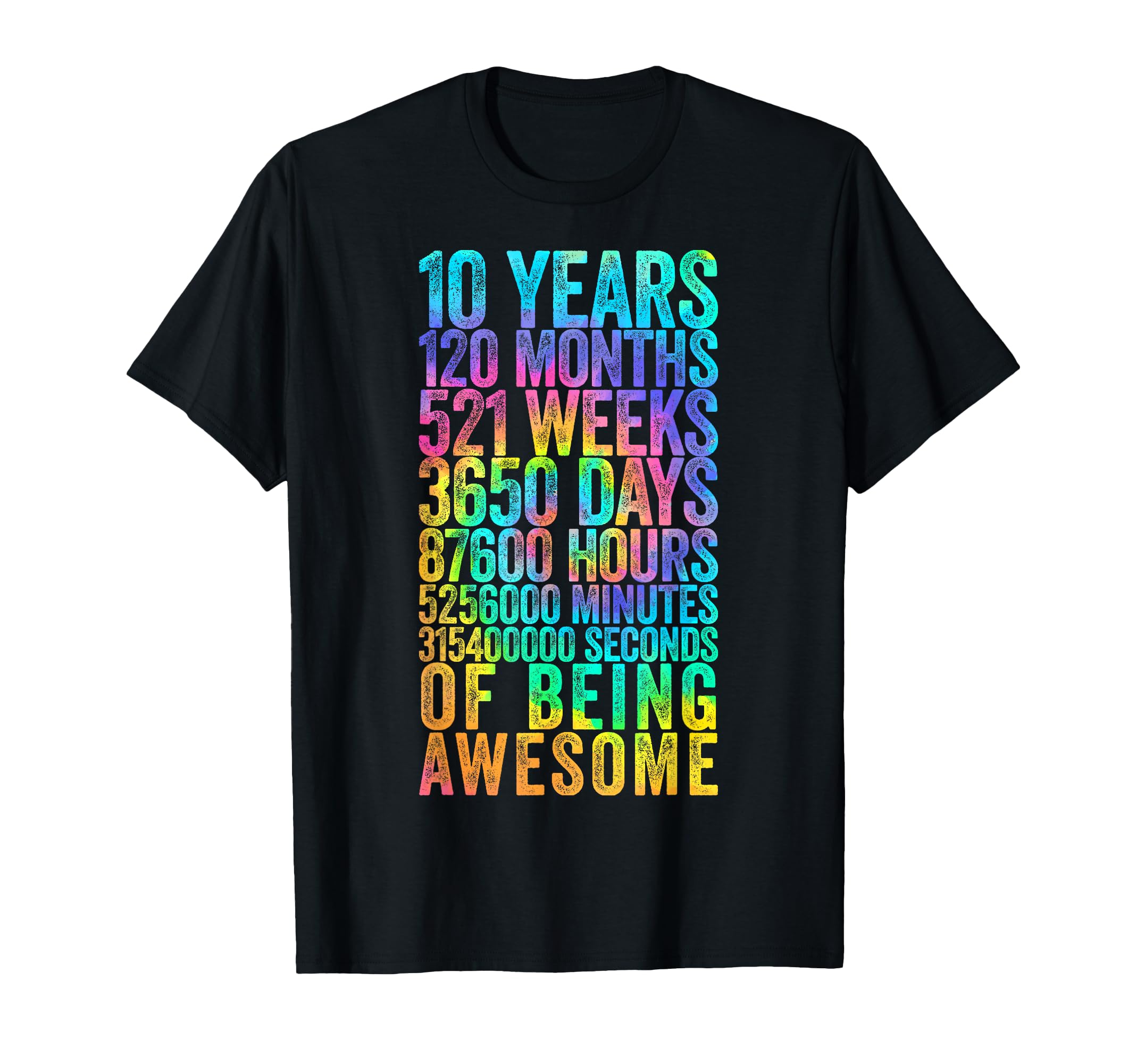 Funny 10th Birthday Shirt Old Meter Funny 10 Year Old Gifts T-Shirt