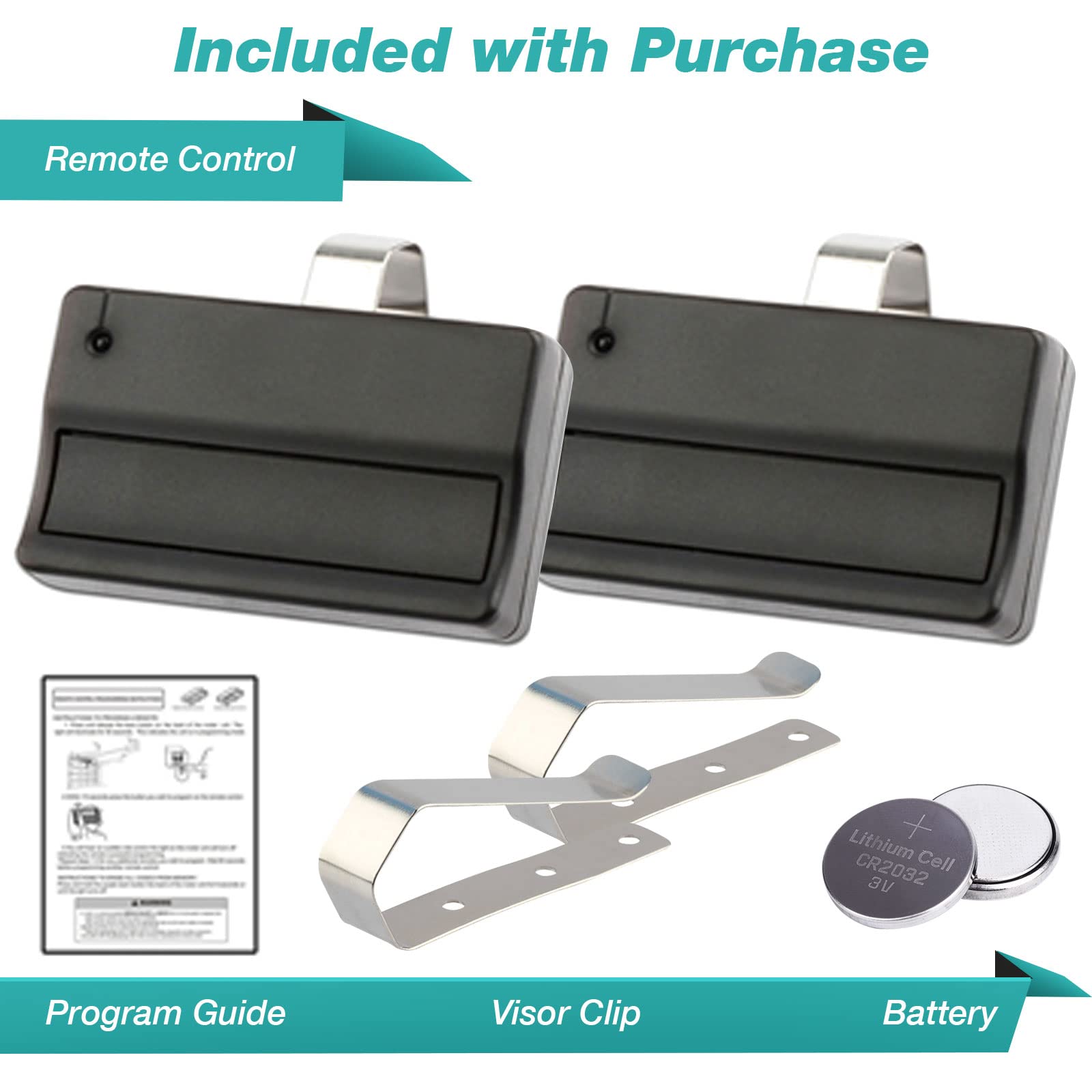 2X Garage Door Remote Opener for LiftMaster 371LM