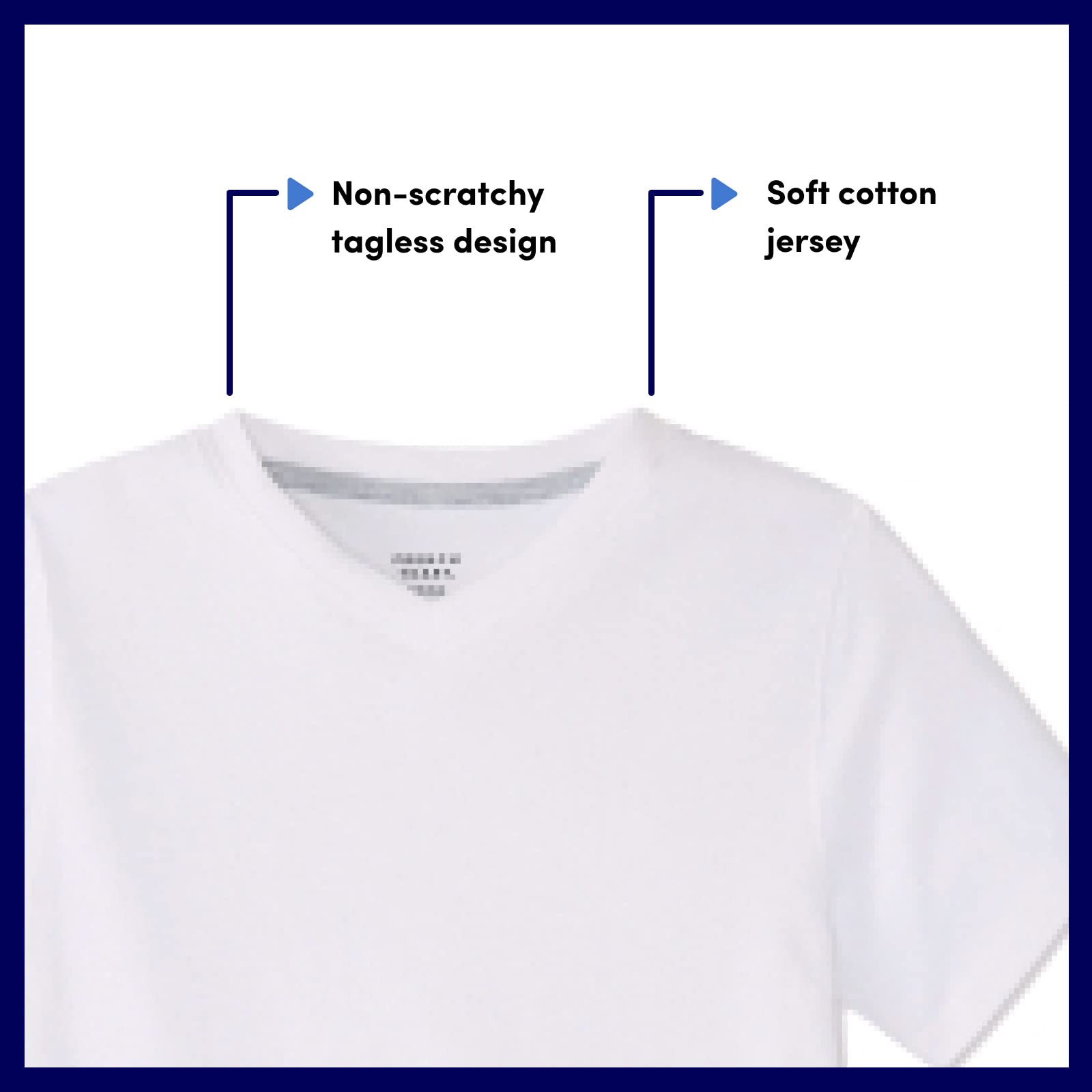 French Toast boys Short Sleeve V-neck Tee T Shirt, White, 10 US