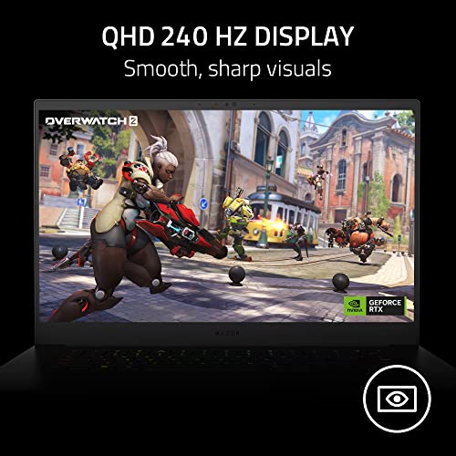 Razer Blade 15 Gaming Laptop: NVIDIA GeForce RTX 4070-13th Gen Intel 14-Core i7 CPU - 15.6โ QHD OLED 240Hz - 16GB DDR5 RAM, 1TB PCIe SSD - Windows 11 - CNC Aluminum - Chroma RGB - Thunderbolt 4