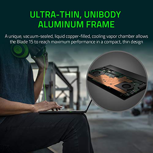 Razer Blade 15 Advanced Gaming Laptop 2020: Intel Core i7-10875H 8-Core, NVIDIA GeForce RTX 2070 Super Max-Q, 15.6โ FHD 300Hz, 16GB RAM, 512GB SSD, CNC Aluminum, Chroma RGB Lighting, Thunderbolt 3