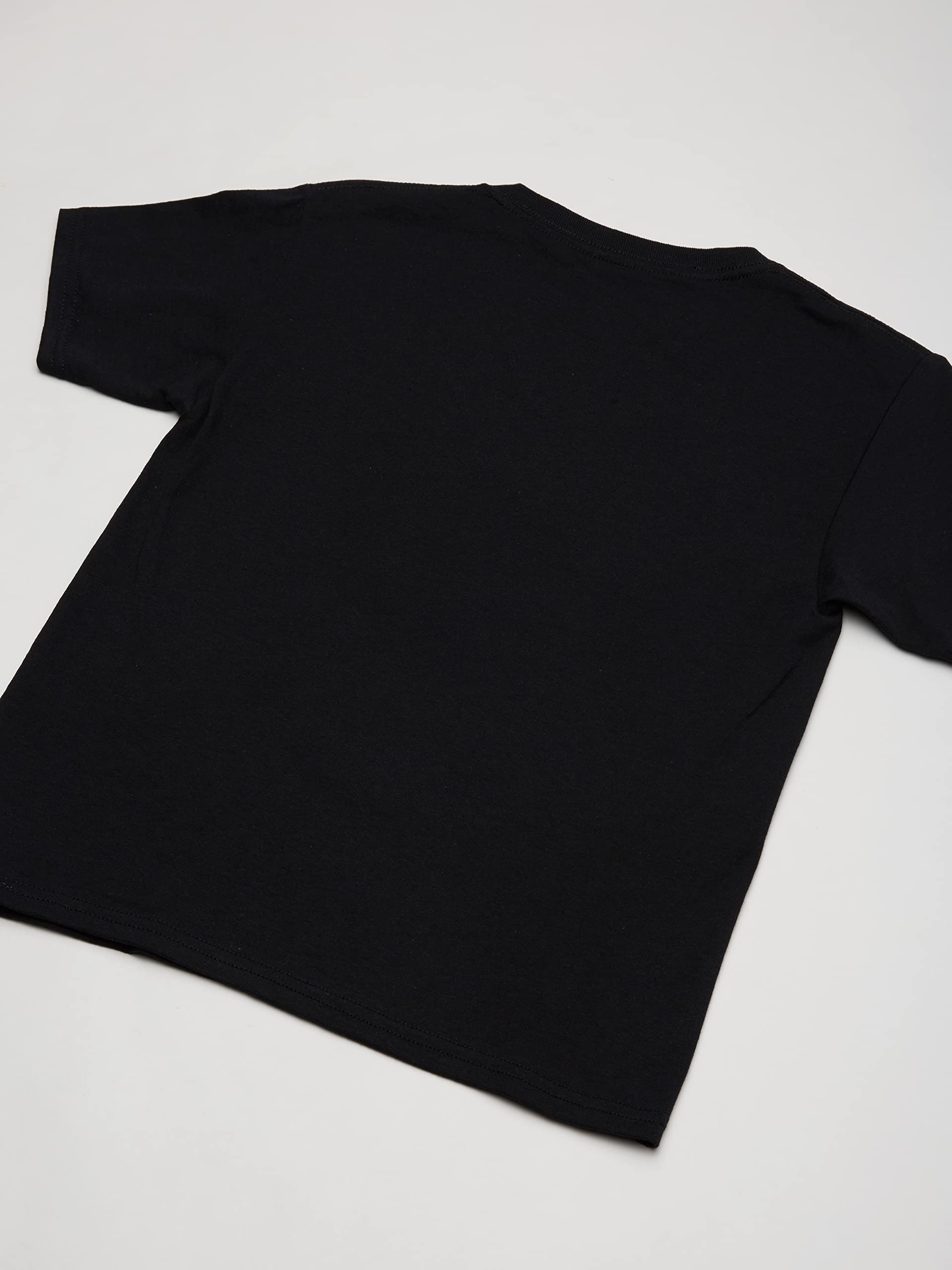 Disney boys Mickey Mouse Face Tee T Shirt, Black(01), 10-12 Years US