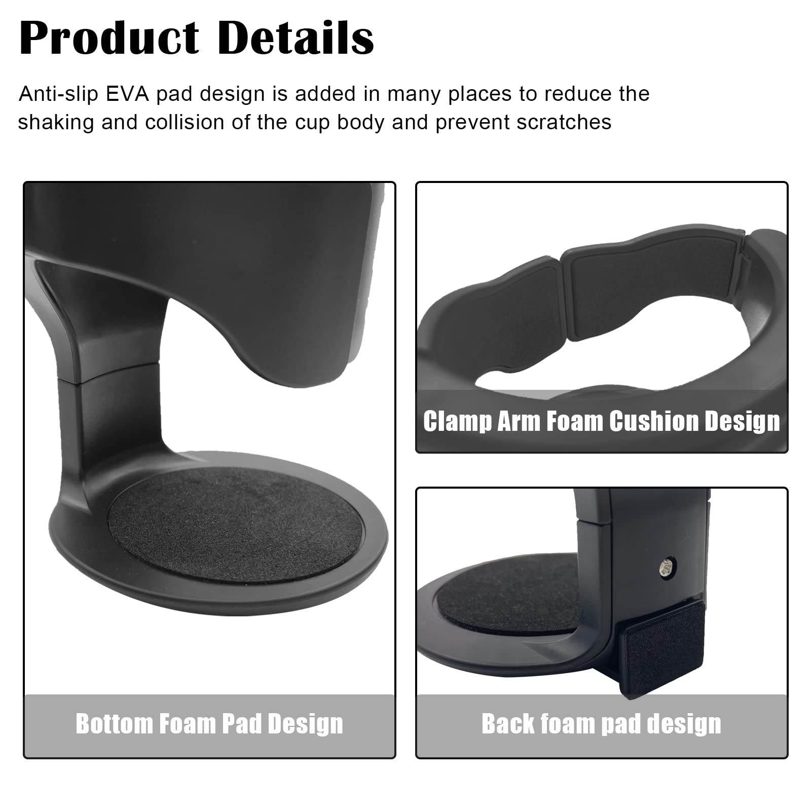Car Air Vent Cup Holder, Universal Adjustable Car Air Vent Cup Holder, Mount with Car Air Vent Clips, Water Coffee Juice Tea Bottle Stand