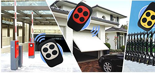 XIHADA Universal Garage Door Opener Remote Universal Gate Remote Control Homelink Key Fob Cloning Programmable Learning 4-Buttons Multi Frequency 280MHZ-868MHZ (1 PC, White 3)
