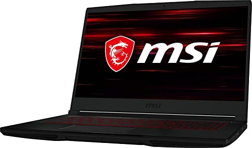 MSI GF63 Gaming Laptop, 15.6" Full HD Display, Intel Core i5-10500H Processor, 16GB RAM, 1TB SSD, NVIDIA GeForce GTX 1650 Graphics, Backlit Keyboard, Wi-Fi 6, Windows 11 Home