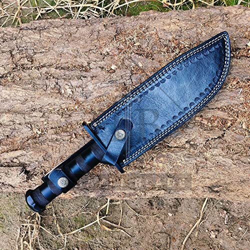 Haxxi Blade Custom Made Rambo Tactical Knife Carbon Steel Knife With Leather Sheath Hunting Knives