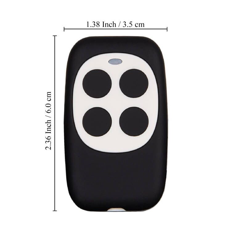 XIHADA Universal Garage Door Opener Remote Universal Gate Remote Control Homelink Key Fob Cloning Programmable Learning 4-Buttons Multi Frequency 280MHZ-868MHZ (1 PC, White 3)