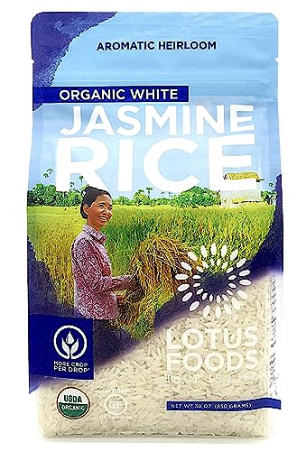 LOTUS FOODS Organic White Jasmine Rice, 30 OZ