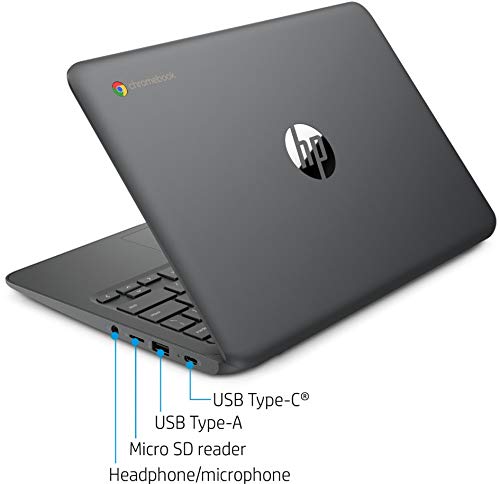 HP Newest Flagship Chromebook, 11.6" HD (1366 x 768) Display, Intel Celeron Processor N3350, 4GB LPDDR2, 32GB eMMC, Chrome OS, HD Graphics 500, 11A-NB0013DX, Ash Gray