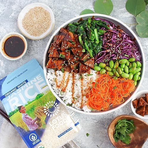 LOTUS FOODS Organic White Jasmine Rice, 30 OZ