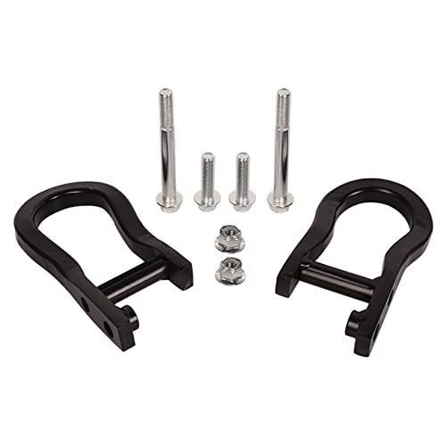 Alisaouse 84072463 2x Tow Hooks with Mounting Bolts Front Left Right Black Color