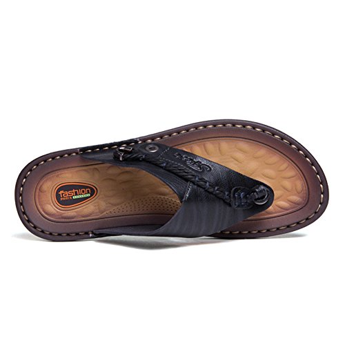 IGxx Flip Flops Thong Sandals for Men Women Casual Solid Slippers Outdoor Slides for Summer Beach Black