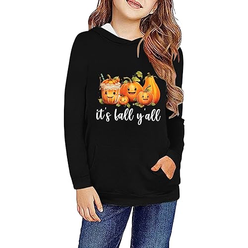 Unisex Kids Solid Cotton Thin Pullover Sweatshirt Casual Solid Pockets Spring Sports Hoodie Outfits Cozy Toddler Sweatshirts Navy