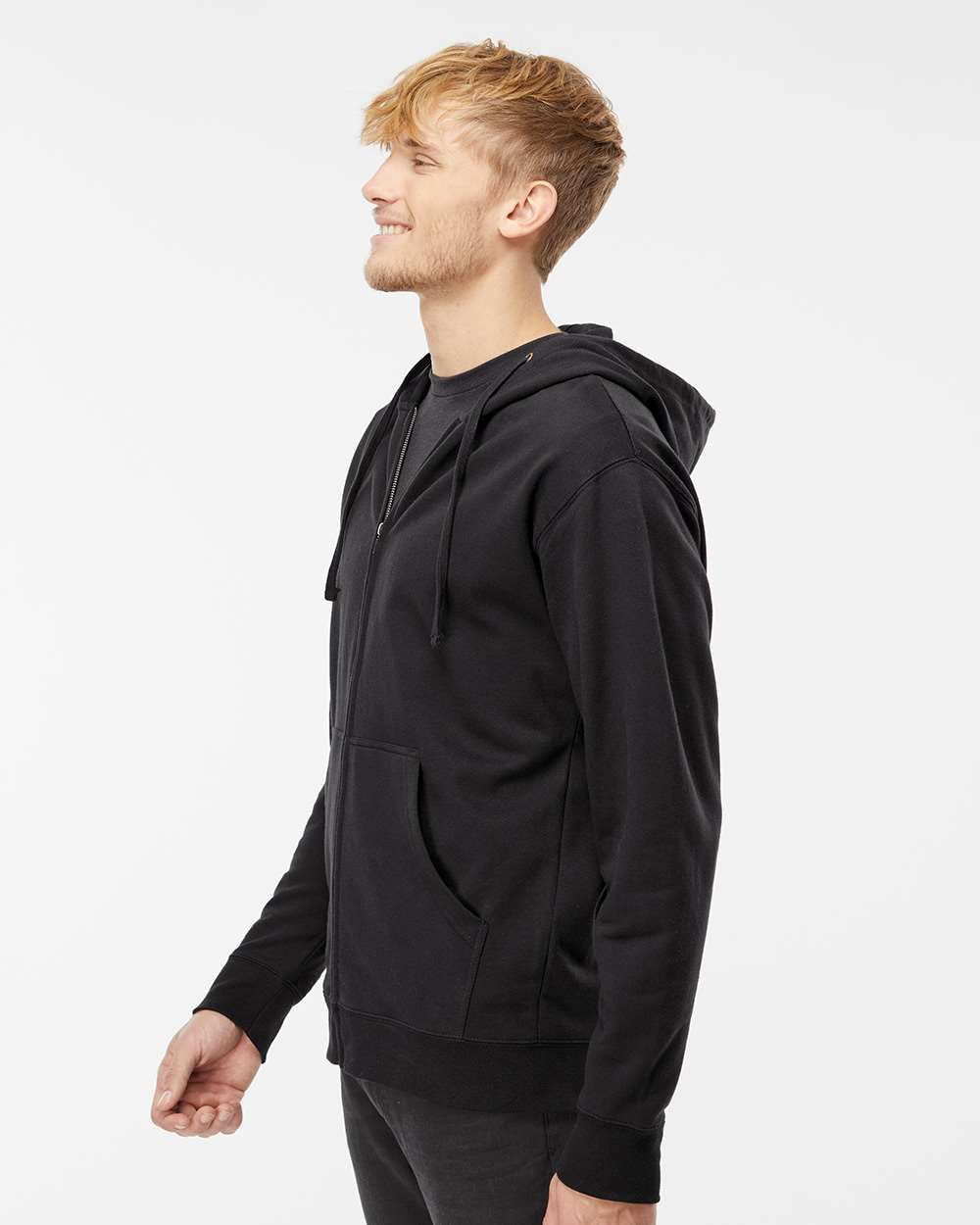 Independent Trading Co. Mens Midweight Full-Zip Hooded Sweatshirt SS4500Z RoyalS