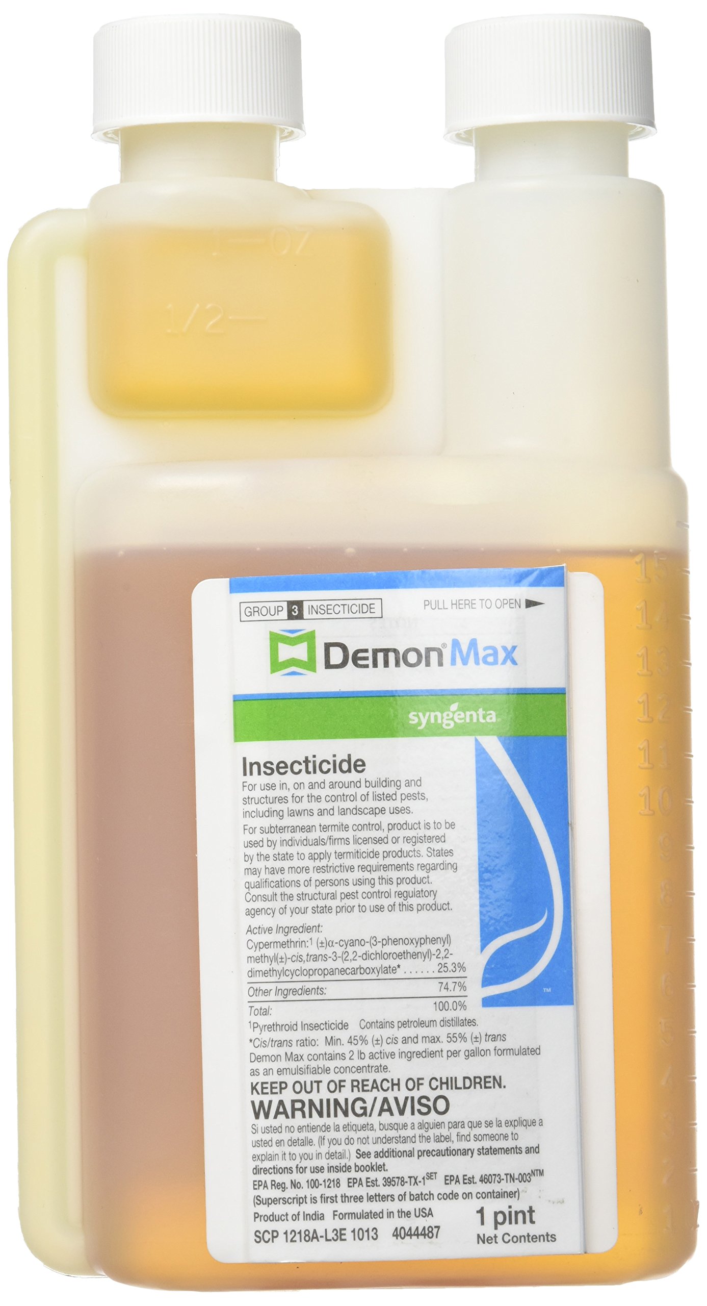 Syngenta - A12690A - Demand CS - Insecticide - 8oz & Syngenta 070294125000 Demon Max Insecticide, Yellowish