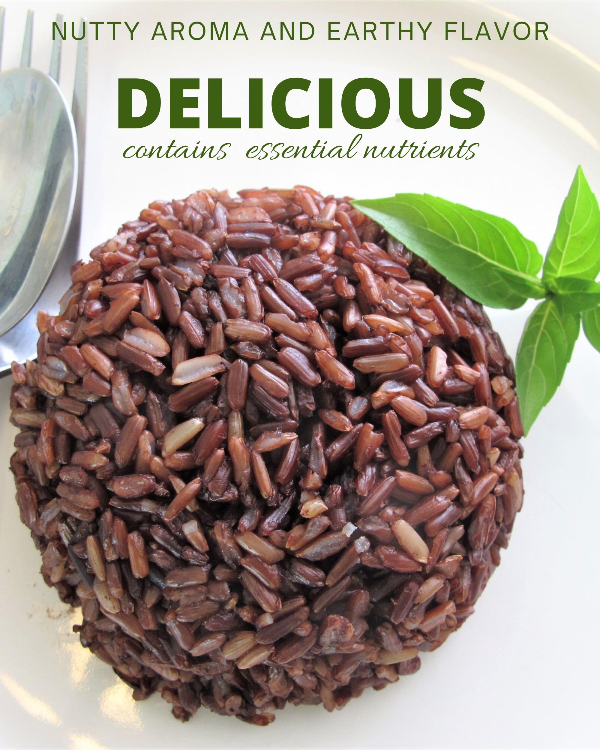 Organic Thai Red Jasmine Rice - Gluten Free - Preservative Free - Small Lot Farmed from Thailand - 2 LB