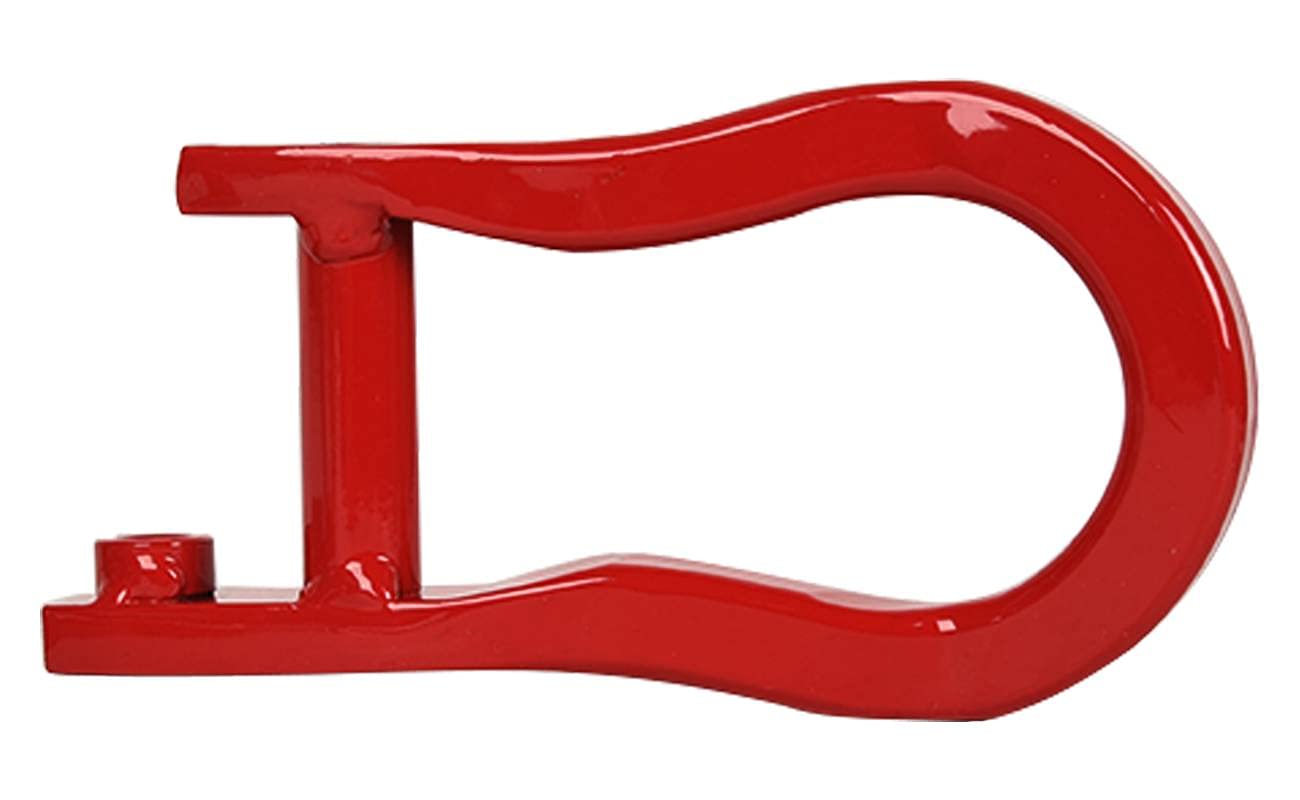 TOPAZ 84192871 2PCS Red Tow Hooks Compatible with 2007-2019 Chevy Silverado GMC Sierra 1500