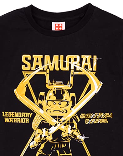 LEGO Ninjago T-Shirt Boys Kids Samurai Warrior Long Sleeve Black Top 10 Years
