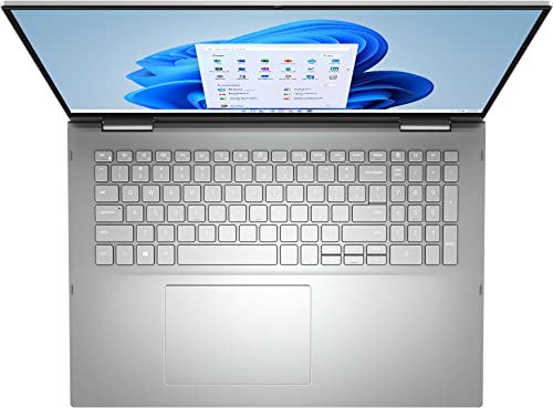 [Windows 11 Home] 2021 Newest Dell Inspiron 7000 2-in-1 Laptop, 17" QHD+ Touch Display, Intel Core i7-1165G7, 64GB RAM, 1TB SSD, HDMI, Thunderbolt 4, Wi-Fi 6, Webcam, Backlit KB, FP Reader, Silver