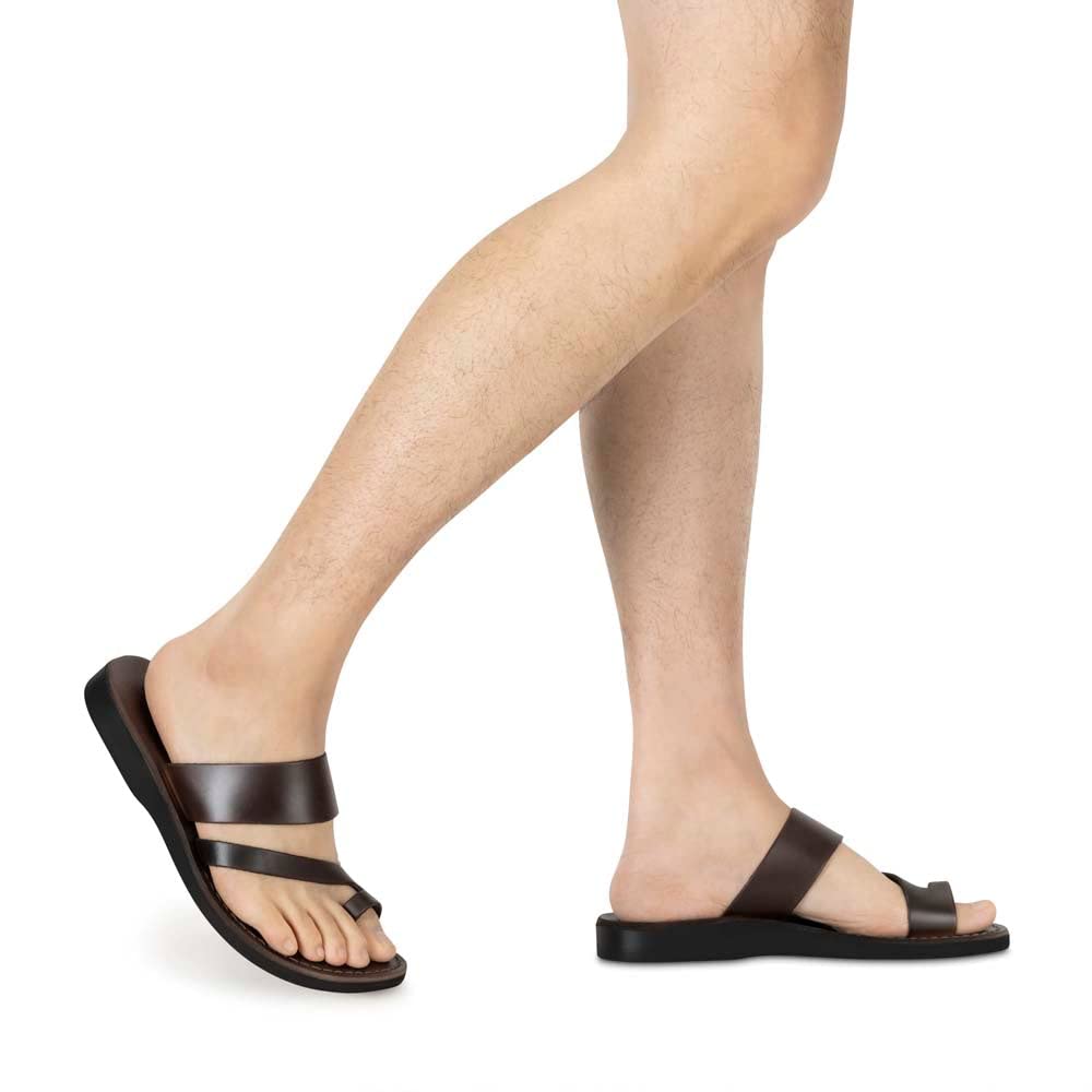 Zohar - Leather Toe Ring Sandal - Mens Sandals