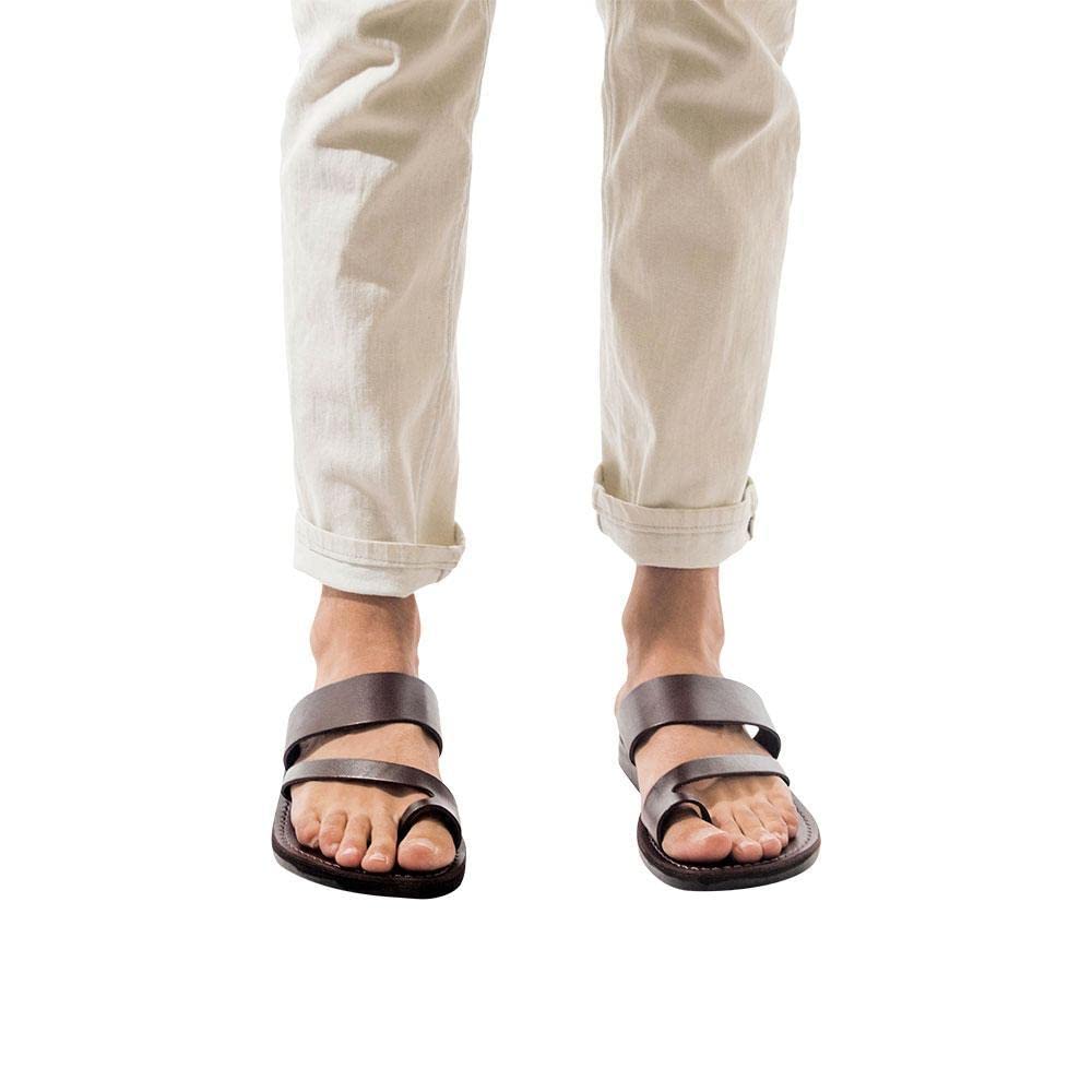 Zohar - Leather Toe Ring Sandal - Mens Sandals