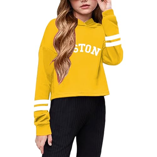 Unisex Girls Cotton Long Sleeve T-Shirt Top Tees O-Neck Pullover Coats Outwear Sweatshirt 1-6 Years Toddler Pullovers Yellow