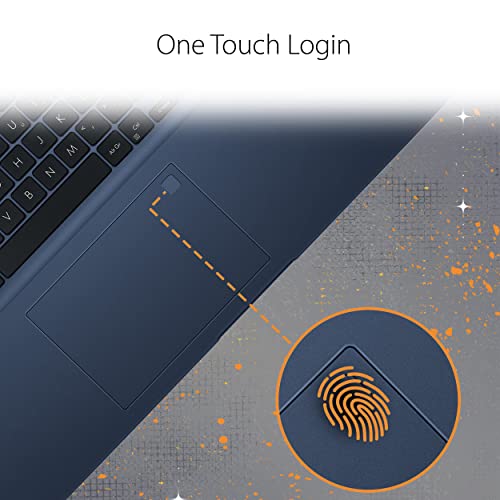 ASUS VivoBook 17X Laptop, 17.3” FHD Display, AMD Ryzen 7 5800H CPU, AMD Radeon Graphics, 8GB RAM, 512GB SSD, Fingerprint Sensor, Windows 11 Home, Quiet Blue, S1703QA-DS71