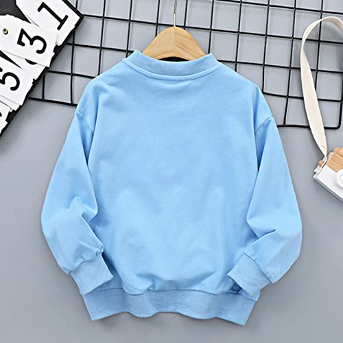 Infant Toddler Baby Boy Girl Sweatshirt Pullover Hooded Pocket Warm Casual Cold Weather Sweatshirt Newborn Sweatshirts Blue
