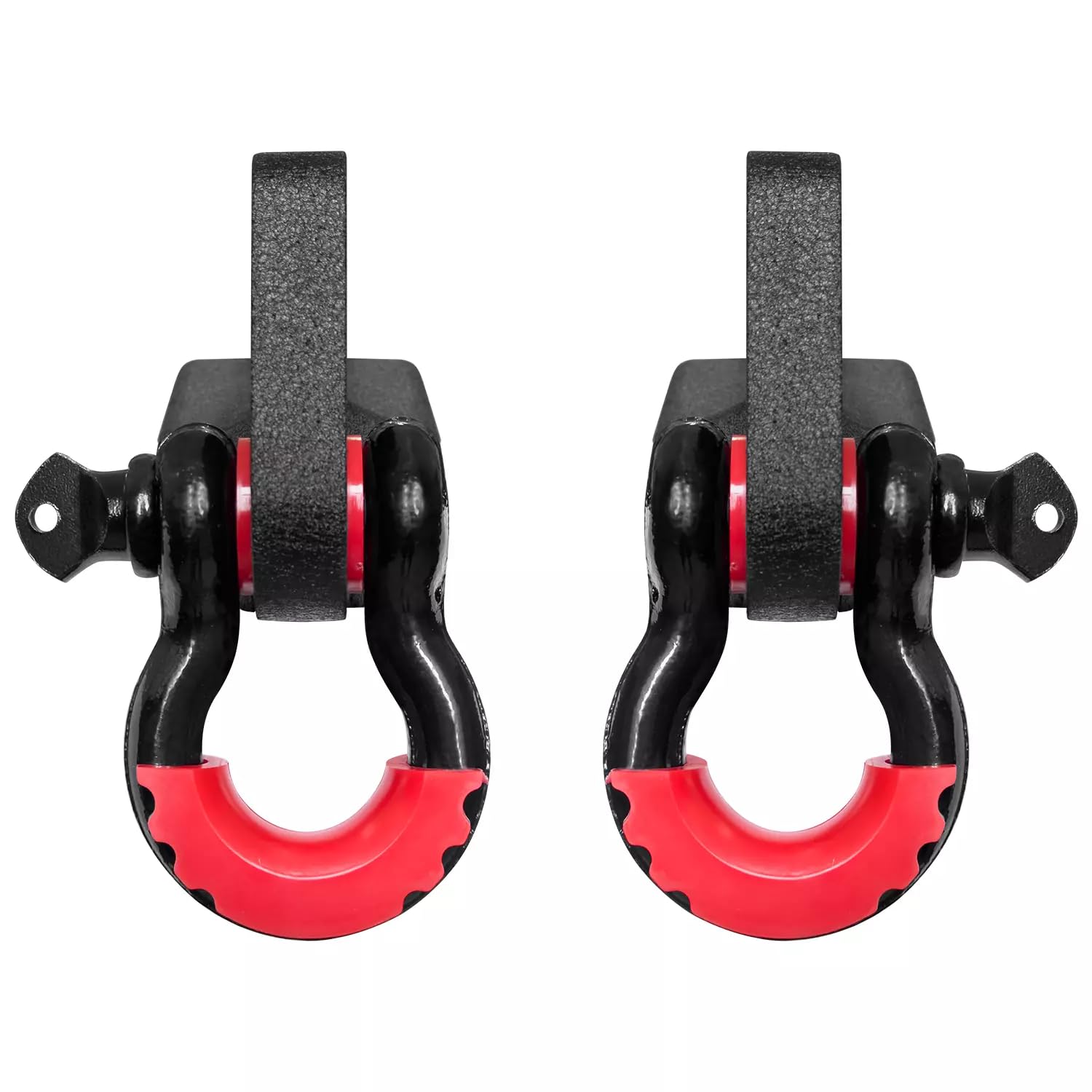 LUYWTE Steel Front Tow Hook Mount Bracket and D-Rings for 2007-2013 GMC Sierra 1500 D-Ring Shackle Bracket, Tow Hook Bracket Replacement