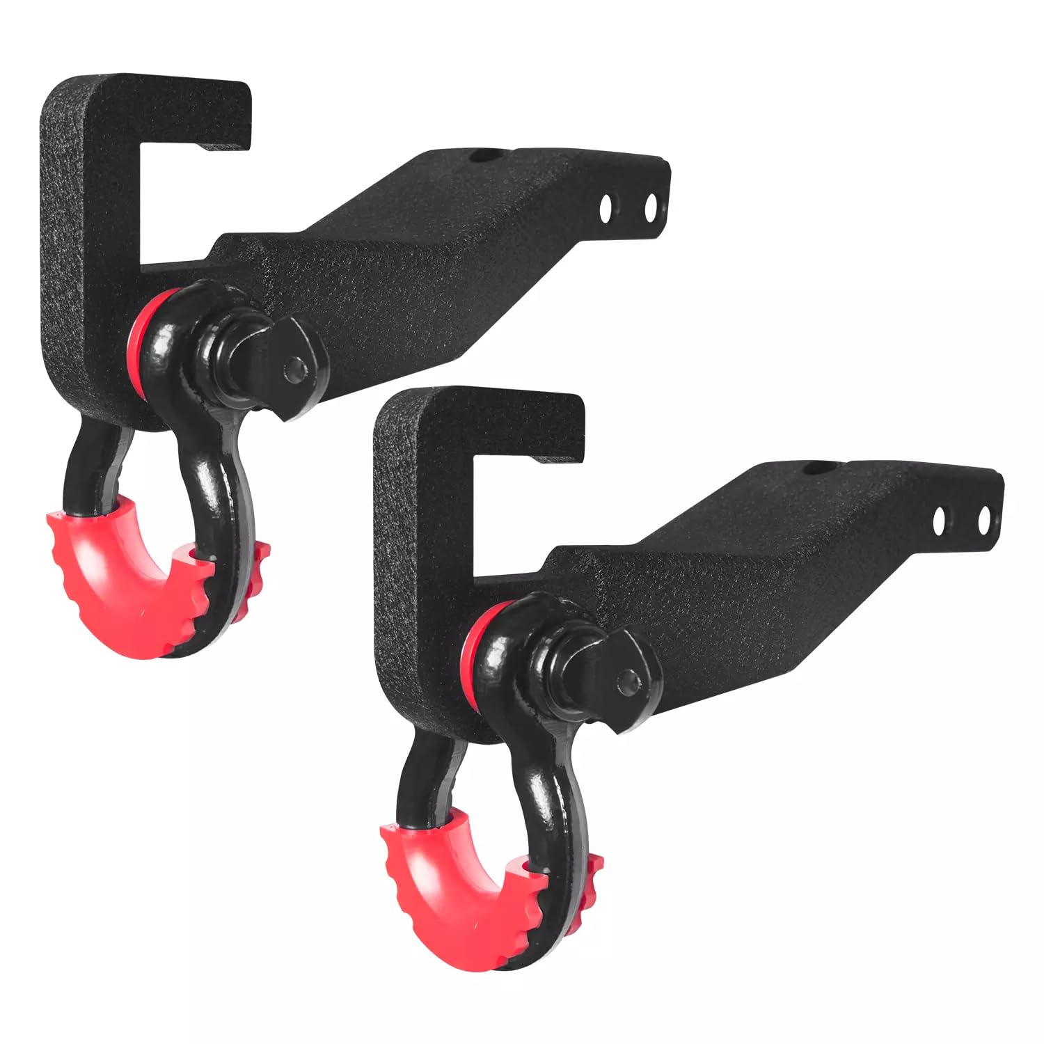 LUYWTE Steel Front Tow Hook Mount Bracket and D-Rings for 2007-2013 GMC Sierra 1500 D-Ring Shackle Bracket, Tow Hook Bracket Replacement