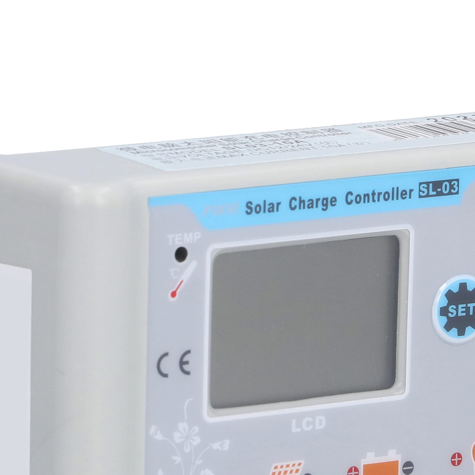 Wincong 10A SL03 LCD Display , Solar & Wind Power Energy Controllers Solar Panel Photovoltaic System Charge and Discharge Controller
