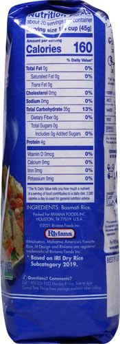 Mahatma Indian Basmati Rice, 32-Ounce Bag of Rice, Fluffy, Floral, and Nutty-Flavored Rice, Stovetop or Microwave Rice