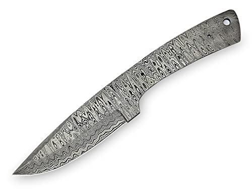 Custom Handmade Damascus Steel Skinner Knife Blank Blade for Knife Making HB 26