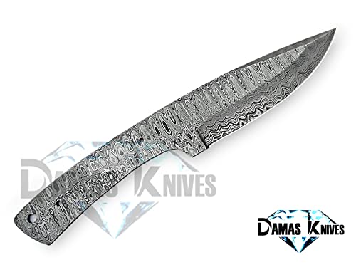 Custom Handmade Damascus Steel Skinner Knife Blank Blade for Knife Making HB 26