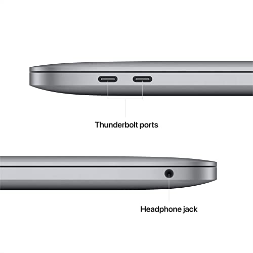 Apple 2022 MacBook Pro Laptop with M2 chip: 13-inch Retina Display, 8GB RAM, 256GB SSD Storage, Touch Bar, Backlit Keyboard, FaceTime HD Camera. Works with iPhone and iPad; Space Gray