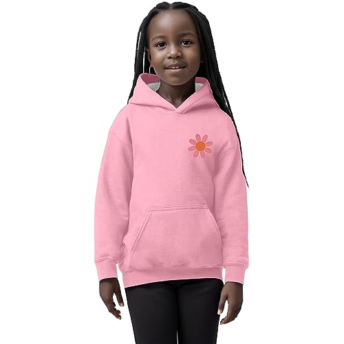 Baby Girls Boys Long Sleeve Sweatshirt Crewneck Hooded Pocket Warm Casual Cold Weather Sweatshirt 1-Year-Old Pullover Hot Pink