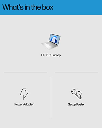 HP15.6 Inch Laptop, Intel Iris Xe Graphics, 12th Generation Intel Core Processor, 8 GB RAM, 256 GB SSD, Diagonal Full HD Display, Windows 11 Home, Dual Array Microphones, Wi-Fi 6 (15-dy5024nr, 2022)