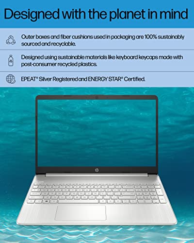 HP15.6 Inch Laptop, Intel Iris Xe Graphics, 12th Generation Intel Core Processor, 8 GB RAM, 256 GB SSD, Diagonal Full HD Display, Windows 11 Home, Dual Array Microphones, Wi-Fi 6 (15-dy5024nr, 2022)