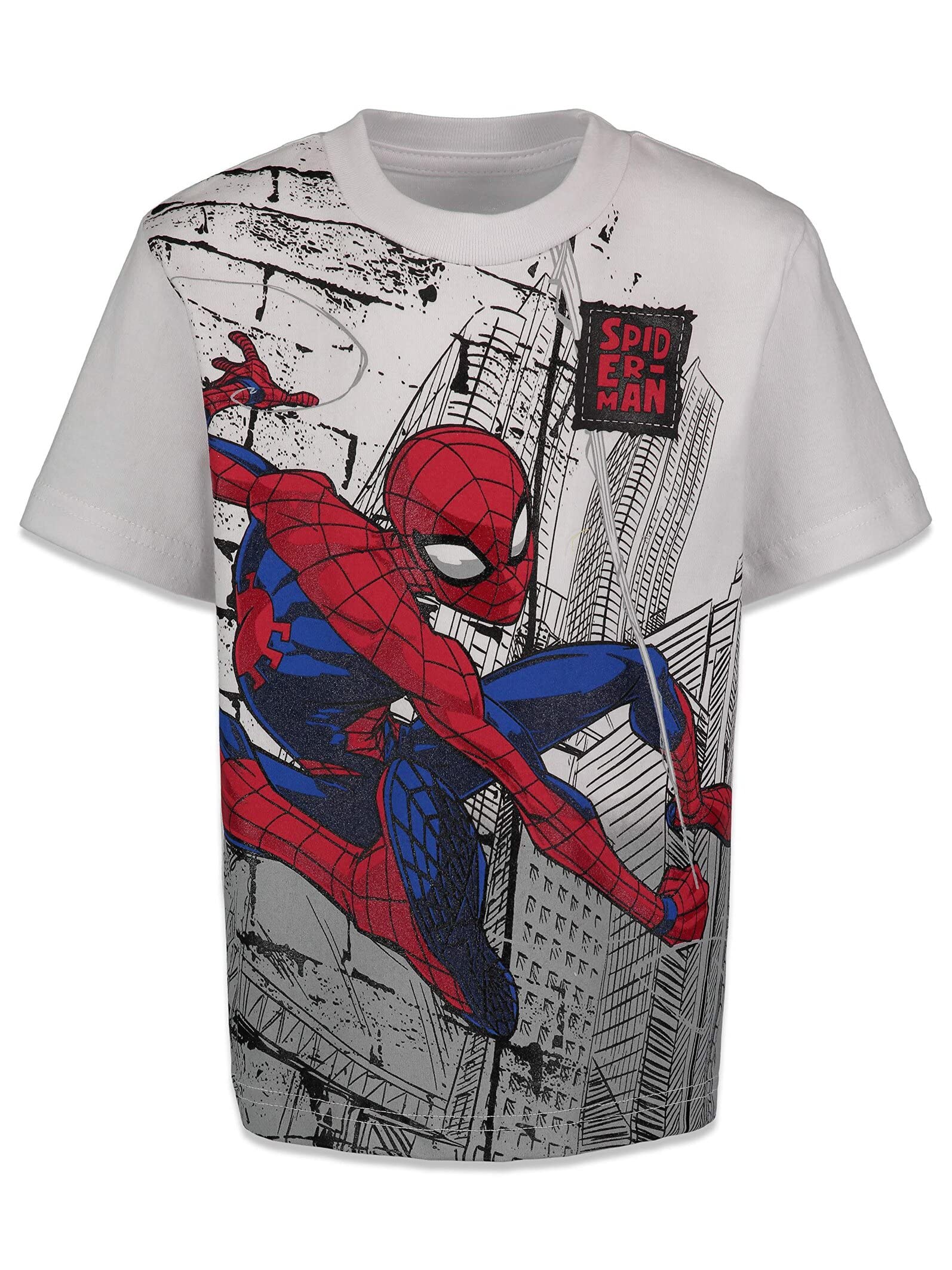 Marvel Spider-Man Big Boys 4 Pack T-Shirts Spiderman 10