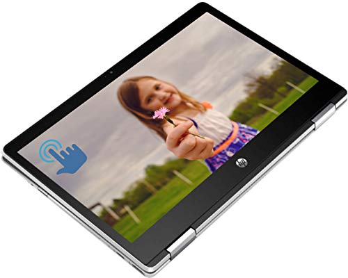 HP Pavilion x360 Premium 2 in 1 Laptop Computer, Intel Quad-Core Pentium Silver N5000 Processor, 11.6" HD IPS Touchscreen Display, 4GB DDR4 128GB SSD, HD Camera B&O USB-C HDMI WiFi BT 4.2 Win 10